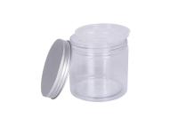 China Big Capacity 500g Face Body Cream Jars PET Transparent Color 89mm Height for sale