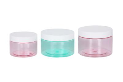 China Empty Transparent PET 100g 250g 300g Mono Body Cream Jar Od 92mm for sale