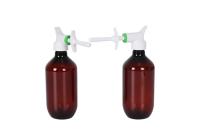 China Od 75mm 2.0cc Dosage Amber Medicine Bottle 16oz With Medicine Feeding Pump for sale