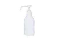 China Matt White 200ml Hand Sanitizer Pump Bottle With Long Nozzle Spray Lotion Pump for sale