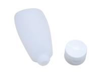 China HDPE 30ml 60ml 100ml Portable Travel Bottle Set OD 33.25mm Flip Cap Squeezable Shampoo Bottle for sale