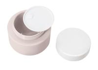 China Pink Round Polypropylene Empty Cream Containers 50g 100g OD 70mm for sale