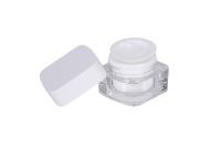 China Transparent Square Acrylic 5g Mini Cosmetic Containers for sale