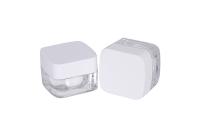 China Transparent Square Acrylic 5g Mini Cosmetic Containers for sale