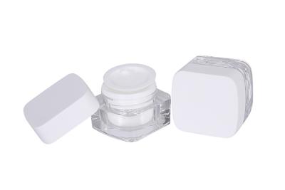 China Transparent Square Acrylic 5g Mini Cosmetic Containers for sale