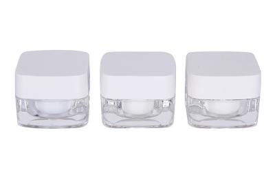 China 5ml Double Wall Pmma Empty Cream Containers Od 34mm for sale