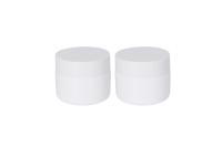 China Flat Shoulder 30g Cosmetic Cream Jars Modified Injection Molding Pet for sale