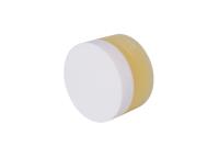 China Pale Yellow Face Skin Care 100g Empty Cream Jar With Spoon for sale