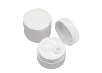 China White PP 30g 50g Airless Pump Cream Jar Od 64mm Cosmetic Vacuum Packaging for sale