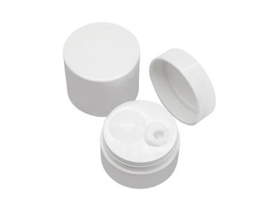 China White PP 30g 50g Airless Pump Cream Jar Od 64mm Cosmetic Vacuum Packaging for sale