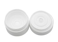 China White PP 30g 50g Airless Pump Cream Jar Od 64mm Cosmetic Vacuum Packaging for sale