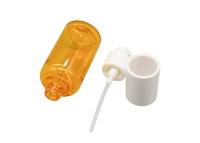 China 80ml 100ml Orange PETG Makeup Remover Hair Oil Bottle OD 45mm for sale