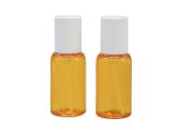 China 80ml 100ml Orange PETG Makeup Remover Hair Oil Bottle OD 45mm for sale