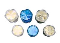 China Elegant BPA Free Empty Face Cream Containers Custom Color Flower Shape Acrylic 30g 50g for sale