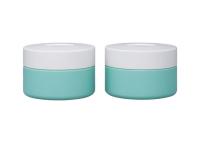 China Insert Spoon Design PP 50 GM Cream Jar Skincare Custom Color for sale