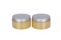 China Skincare Lotion Tasteless Cosmetic Cream Jars 42mm High With Aluminium Lid for sale
