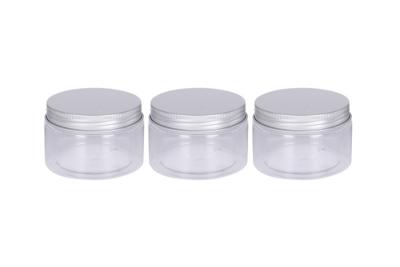 China Practical Clear Hot Transfer Plastic Lotion Jars 120g Empty 45mm Height for sale