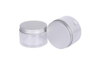 China Practical Clear Hot Transfer Plastic Lotion Jars 120g Empty 45mm Height for sale