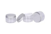 China Practical Clear Hot Transfer Plastic Lotion Jars 120g Empty 45mm Height for sale