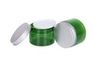China Body Aluminium Cap 150g Cosmetic Cream Jars Wide Mouth Packaging Od 74mm for sale