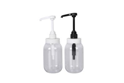China 5ml 8ml 10ml Dosage Coffee Syrup Pump Dispenser With 300ml 450ml 650ml 700ml Container for sale