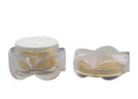 China 30g 50g Acrylic Cream Jar Color Customized Flower Shape for sale
