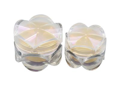China 30g 50g Acrylic Cream Jar Color Customized Flower Shape for sale