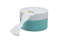 China Wide Mouth 50g Od 65mm Plastic Cream Jar Empty With Own Scoop for sale