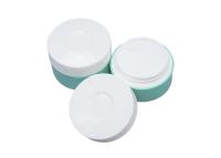 China Wide Mouth 50g Od 65mm Plastic Cream Jar Empty With Own Scoop for sale