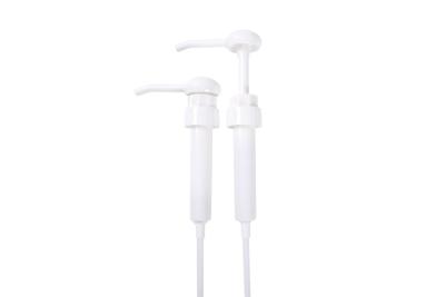 China BPA Free White PP Sauce Dispenser Pump 38-410 Size Large Dosage for sale