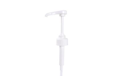 China Food Grade PP Syrup Dispenser TUV Pump For Plastic Bottle 5/8/10cc Dosage 38-410 Closure Size for sale
