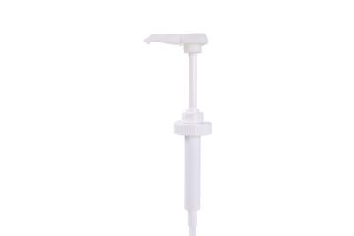 China Square Head 10ml Syrup Dispenser Pump 38-400 Closure Size Plastic Beverage Dispenser for sale