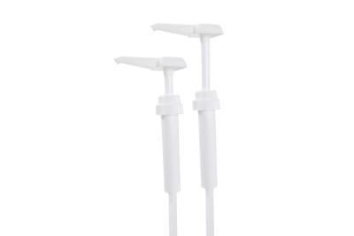 China 28-400 Closure Size Square Head Syrup Pump Dispenser 5cc Dosage for sale