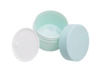 China 250g Transparent PP Round Od 92mm Body Lotion Container 75mm Height UKC15 for sale