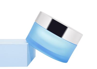 China Round 100g Acrylic Cream Jar With Flat Top Lids for sale