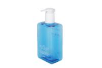 China Lotion 10oz Shampoo bottle Hand Sanitizer Pump Bottle Transparent Blue Square PET Oem Odm for sale