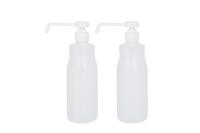 China White HDPE Hair Shampoo 500ml Pump Squeeze Bottle for sale