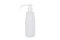 China White HDPE Hair Shampoo 500ml Pump Squeeze Bottle for sale