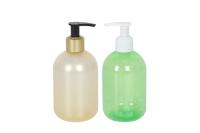 China 300ml Shampoo Bottle Hand Sanitizer Pump Bottle Od 68mm Gold Hot Stamping for sale