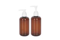 China 2.0cc Shampoo Pump Dispenser Bottle Amber Pet All Plastic Od 57mm for sale