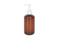 China 2.0cc Shampoo Pump Dispenser Bottle Amber Pet All Plastic Od 57mm for sale