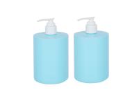 China Hair Shampoo Contianer Hand Sanitizer Pump Bottle Bpa Free Blue Hdpe 16oz for sale