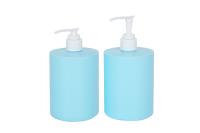 China Hair Shampoo Contianer Hand Sanitizer Pump Bottle Bpa Free Blue Hdpe 16oz for sale