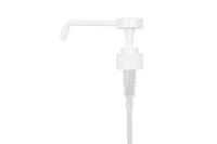 China Bpa Free PP White 28-410 Lotion Dispenser Pump Long Nozzle 1.6cc for sale