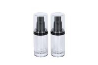 China 30ml / 1oz Frosted PETG Foundation Bottle Empty Round Lotion Bottle Cosmetic Dispenser Bottle for sale