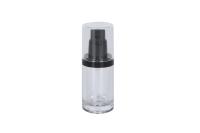 China 30ml / 1oz Frosted PETG Foundation Bottle Empty Round Lotion Bottle Cosmetic Dispenser Bottle for sale