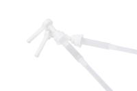 China 43mm NR Big Dosage 10/15/20/30ml White Non-removable Plastic Sauce Dispenser Pump for sale