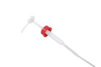China UKR30 57mm Closure 15cc 30cc Red Plastic Ketchup Sauce Dispenser Pump of Pilfer Proof Closure Design for sale
