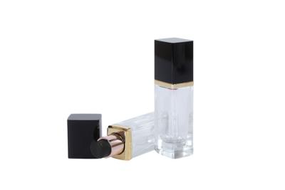China 0.5oz Empty Square Clear Glass Foundation Bottle Leakproof Makeup Cosmetic Container for sale