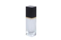 China 0.5oz Empty Square Clear Glass Foundation Bottle Leakproof Makeup Cosmetic Container for sale